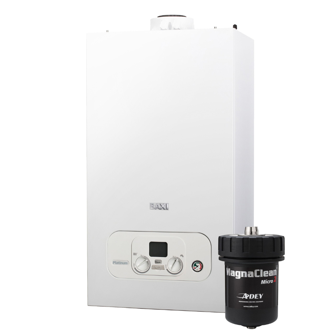 Baxi Platinum Compact 35kW Combi Boiler inc Micro 2 Filter - Boilers