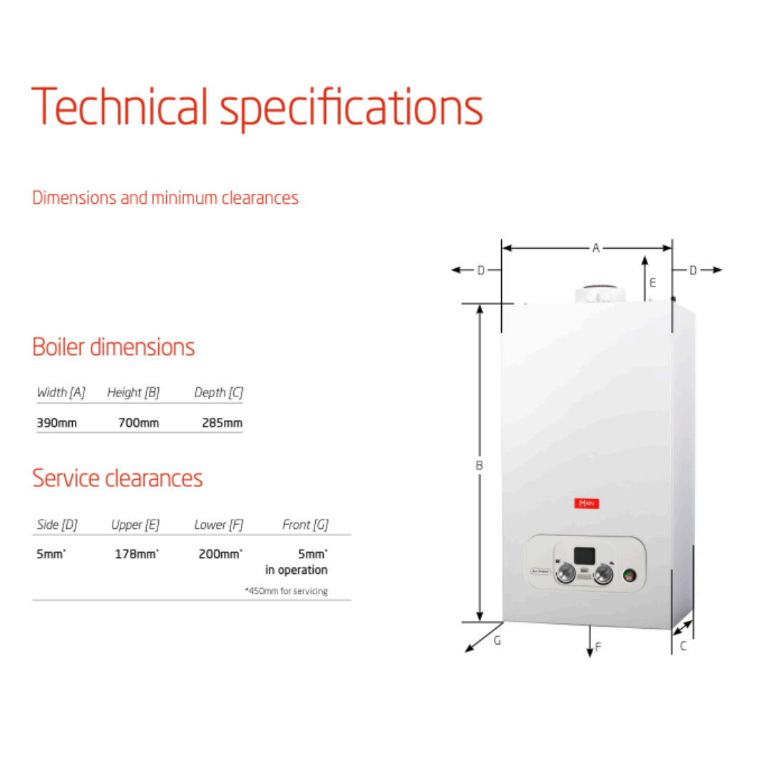Main Eco Compact 25kW Combi Boiler - Boilers