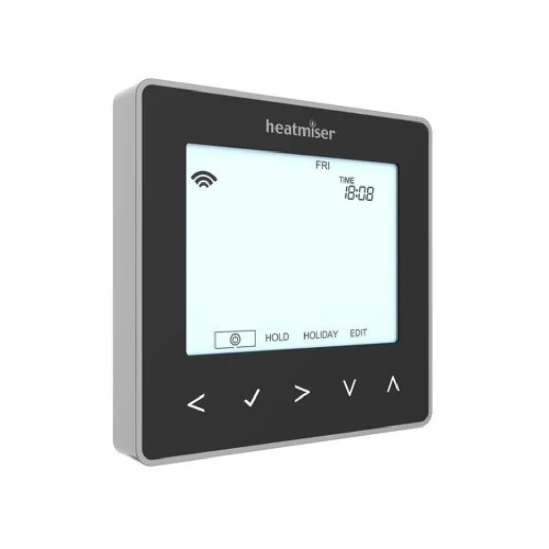 Heatmiser neoStat-HW Hot Water Single-Channel Programmer - Black - Boilers